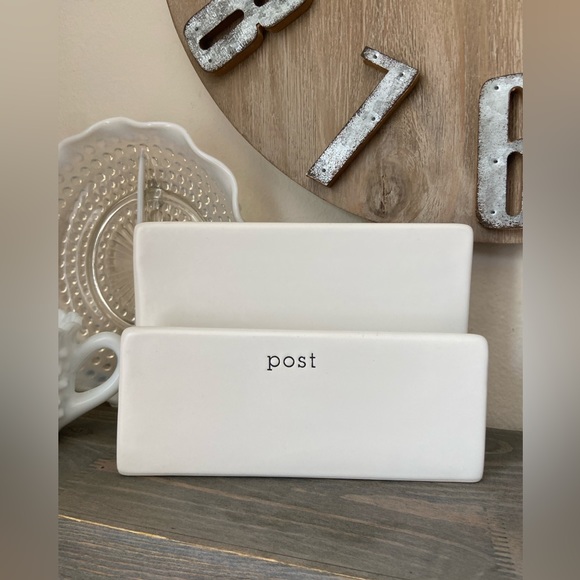 Storage & Organization | Farmhouse Ceramic Deskmail Organizer Post ...